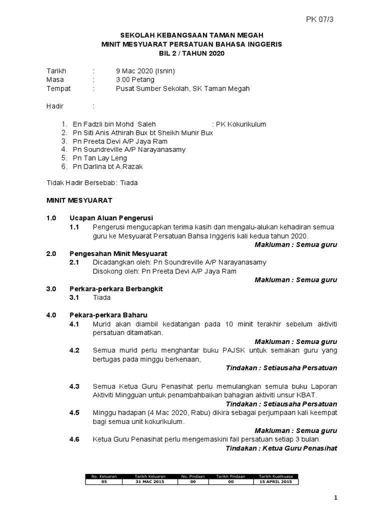 Minit Koku 2 2020 | PDF