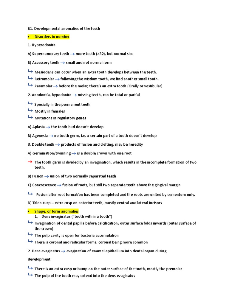 Developmental Anomalies of The Teeth | PDF | Tooth | Tooth Enamel