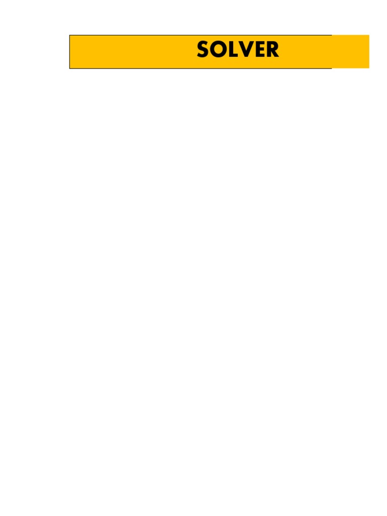 Semana 08 Solver-Excel | PDF