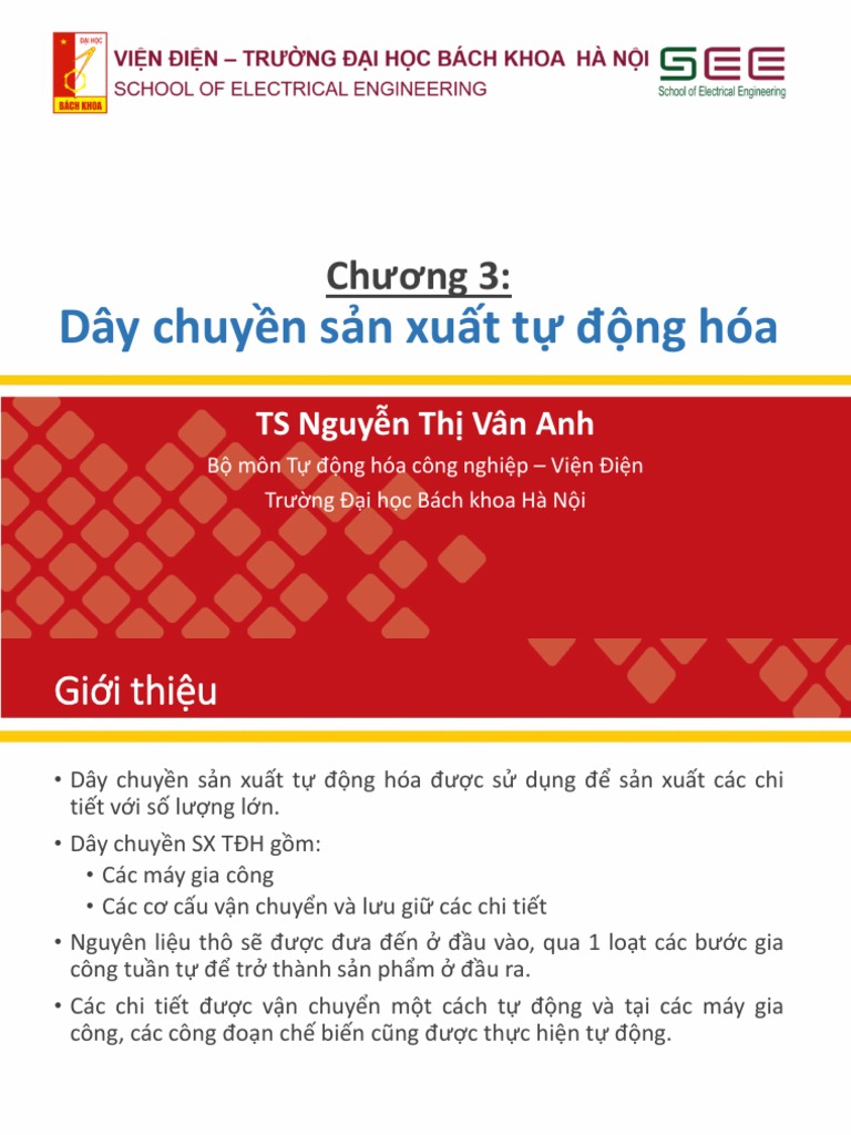 CIM - Chuong3 - Day Chuyen SX TDH | PDF
