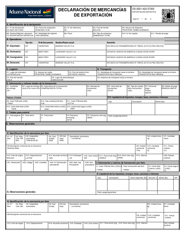 Dex Oficial 1 | PDF | Exportaciones | Negocios Internacionales