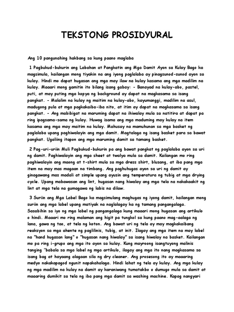 Tekstong Prosidyural | PDF