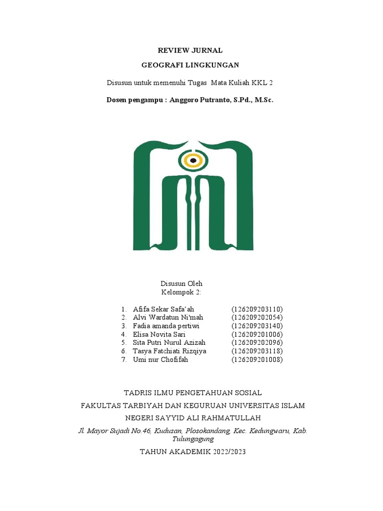 Review Jurnal Kel. 2 KKL | PDF