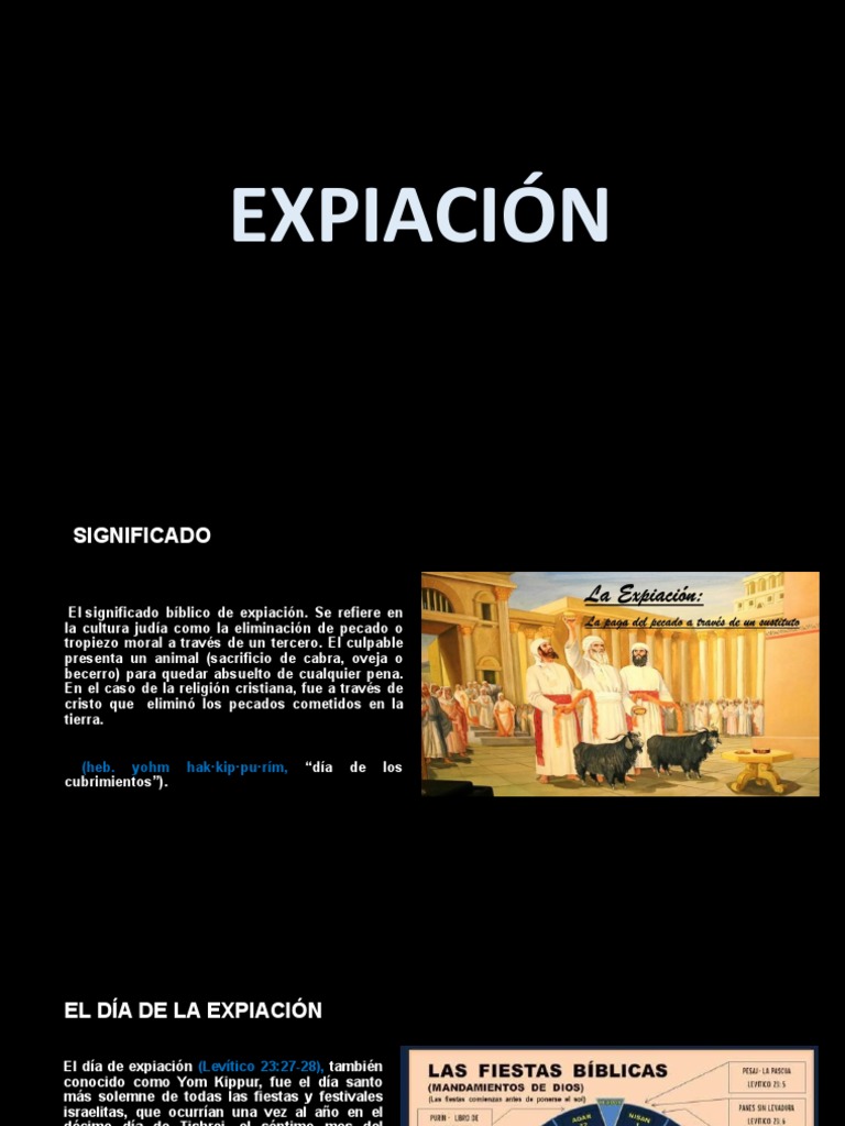 Expiacion | PDF | Libro de levítico | Sacerdote
