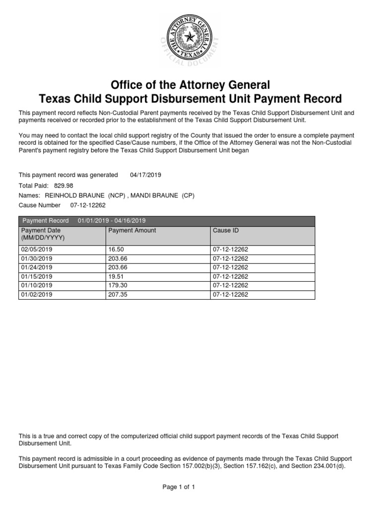Payment Record | PDF