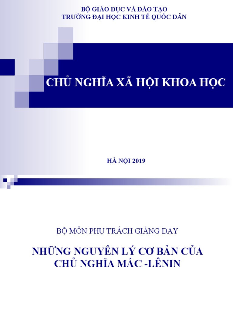 Slide CNXH - Chương 1 | PDF