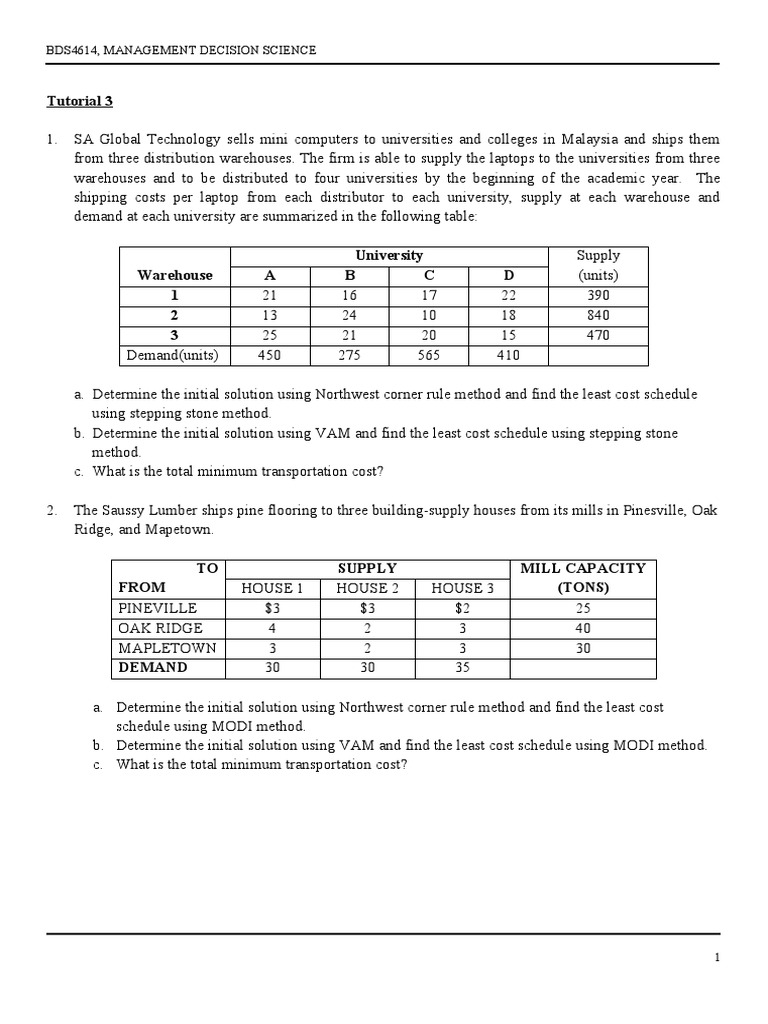 Tutorial 3 | PDF | Economies