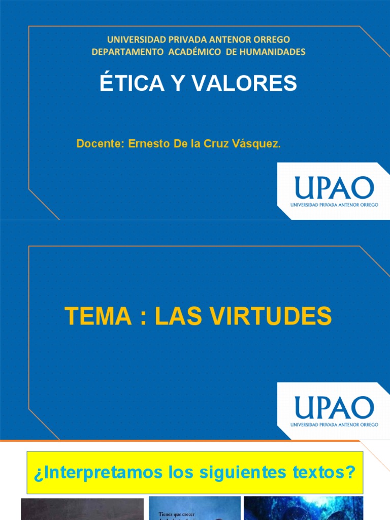 s7 PPT Las Virtudes | PDF | Virtud | Prudencia