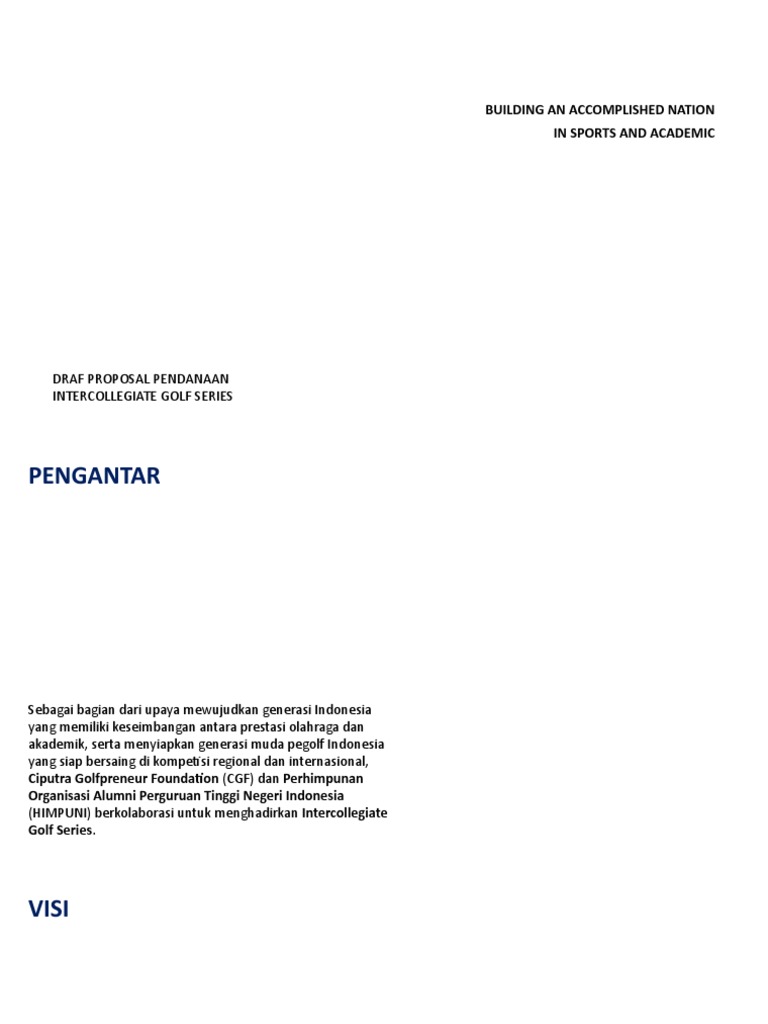 DRAF Proposal Pendanaan IGS Seri 3 | PDF
