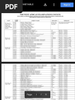Free WAEC Time Table For Science, Commercial, Arts Student 2023 | PDF ...
