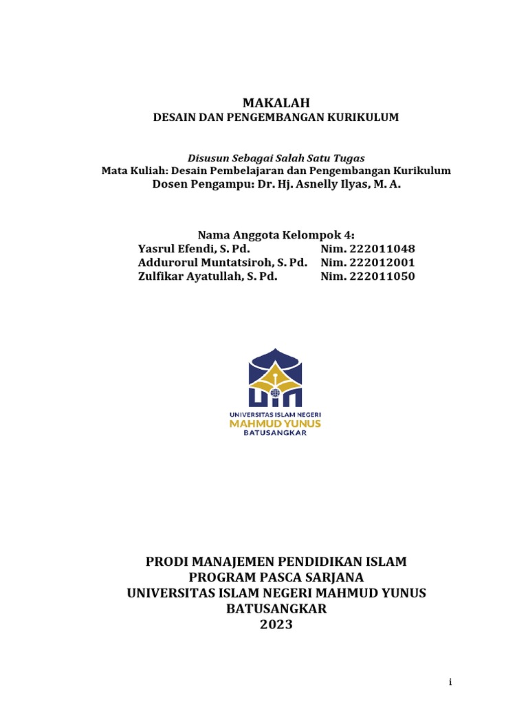 Makalah Design Kelompok 3 | PDF