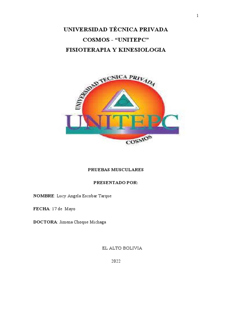 Evaluación de Pruebas Musculares | PDF | Músculo | Enfermedades y ...
