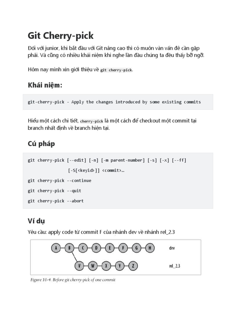 Git Cherry | PDF
