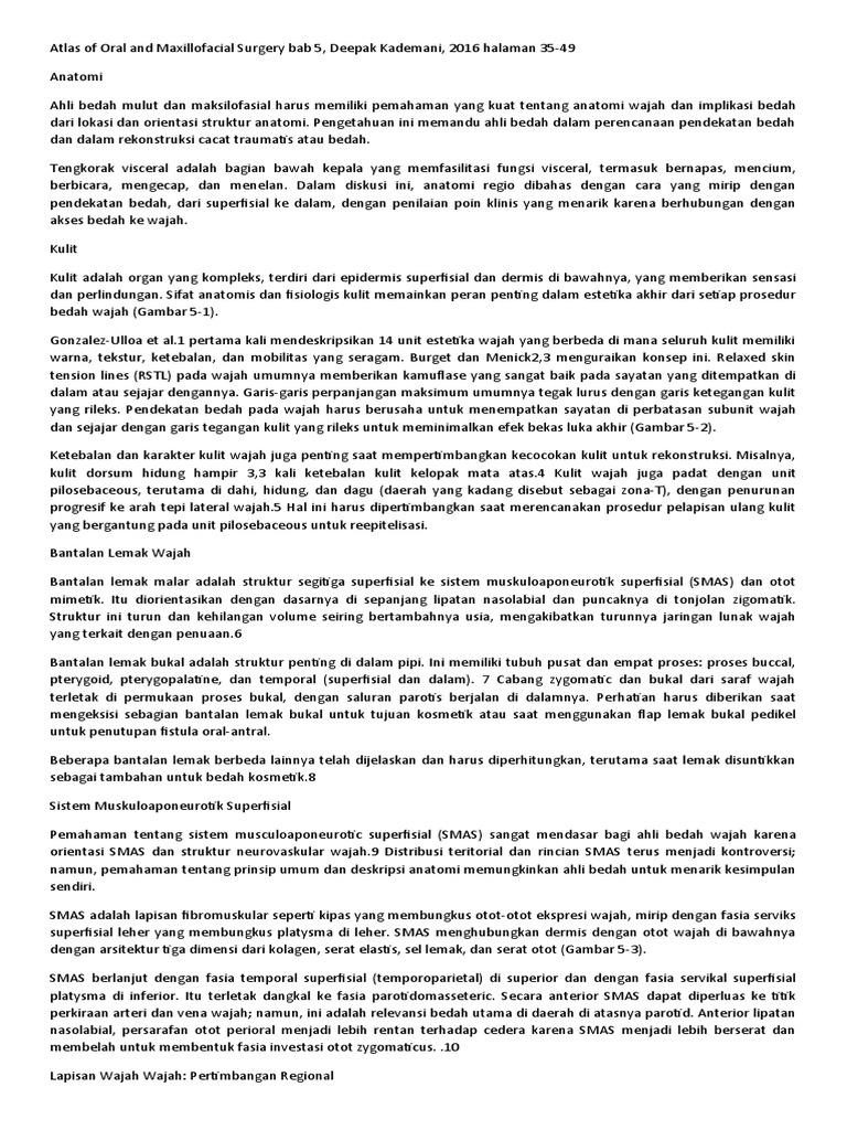 Atlas of Oral and Maxillofacial Surgery Bab 5 | PDF