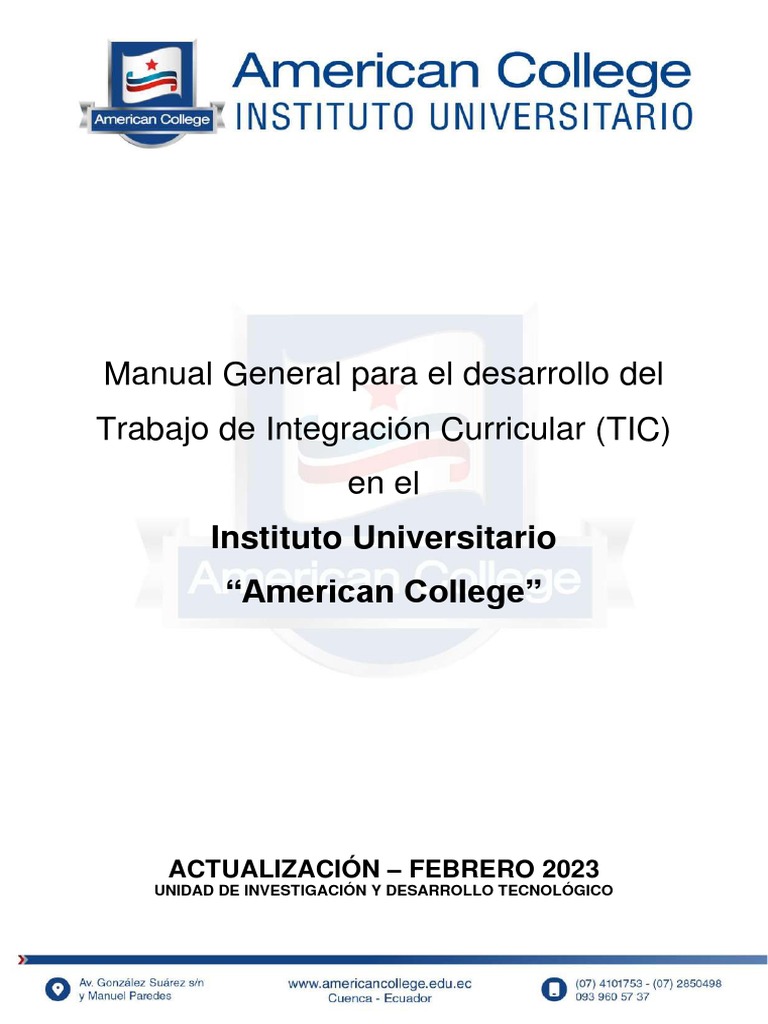 Manual TIC Definitivo 2023 | PDF | Educación más alta | Bibliografía