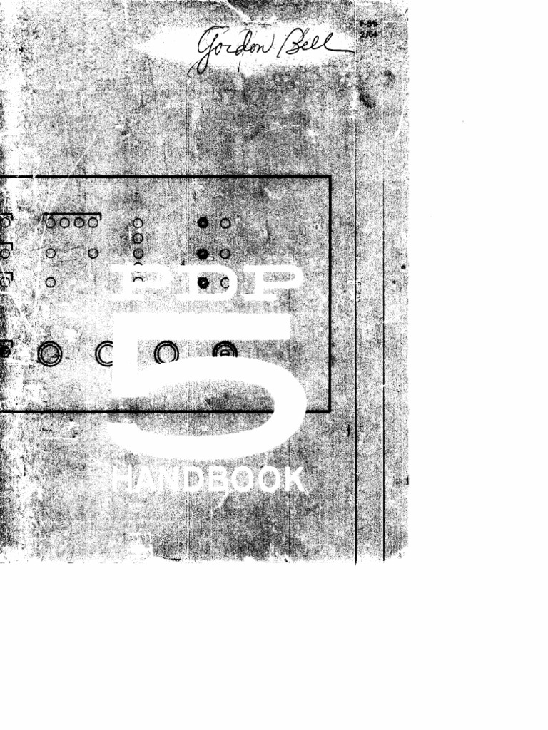 PDP 5 Manual 1964 | PDF | Computer Data Storage | Input/Output