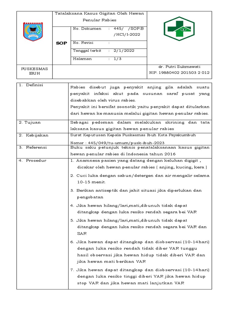 SOP Tatalaksana Kasus GHPR | PDF