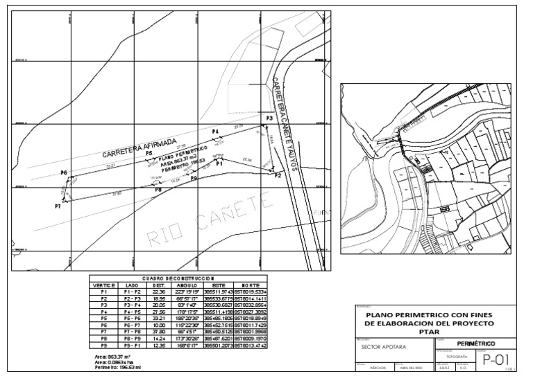 PLANO CATASTRAL RESERVORIO - ZUÑIGA-Layout1 | PDF