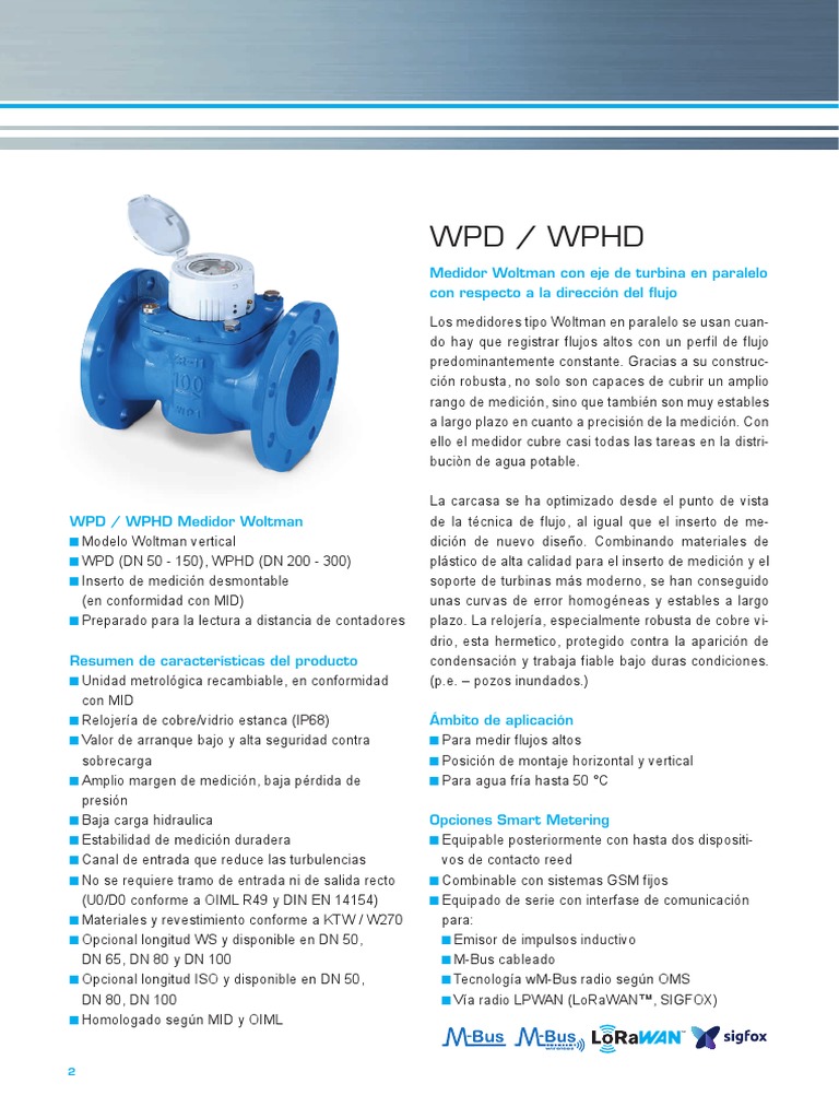 Macromedidor Zenner WPD | PDF | Medición | Cobre