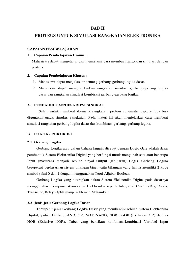 Simulasi Proteus | PDF