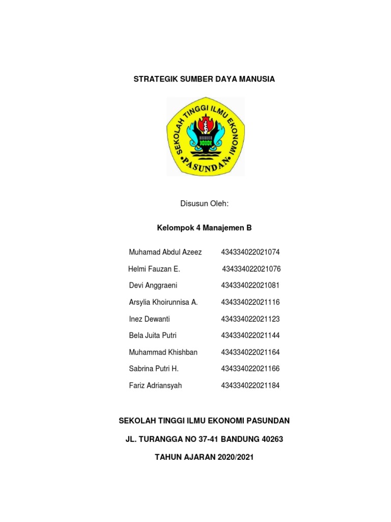 Strategi MSDM - Kel 4 - MNJ B 21 | PDF