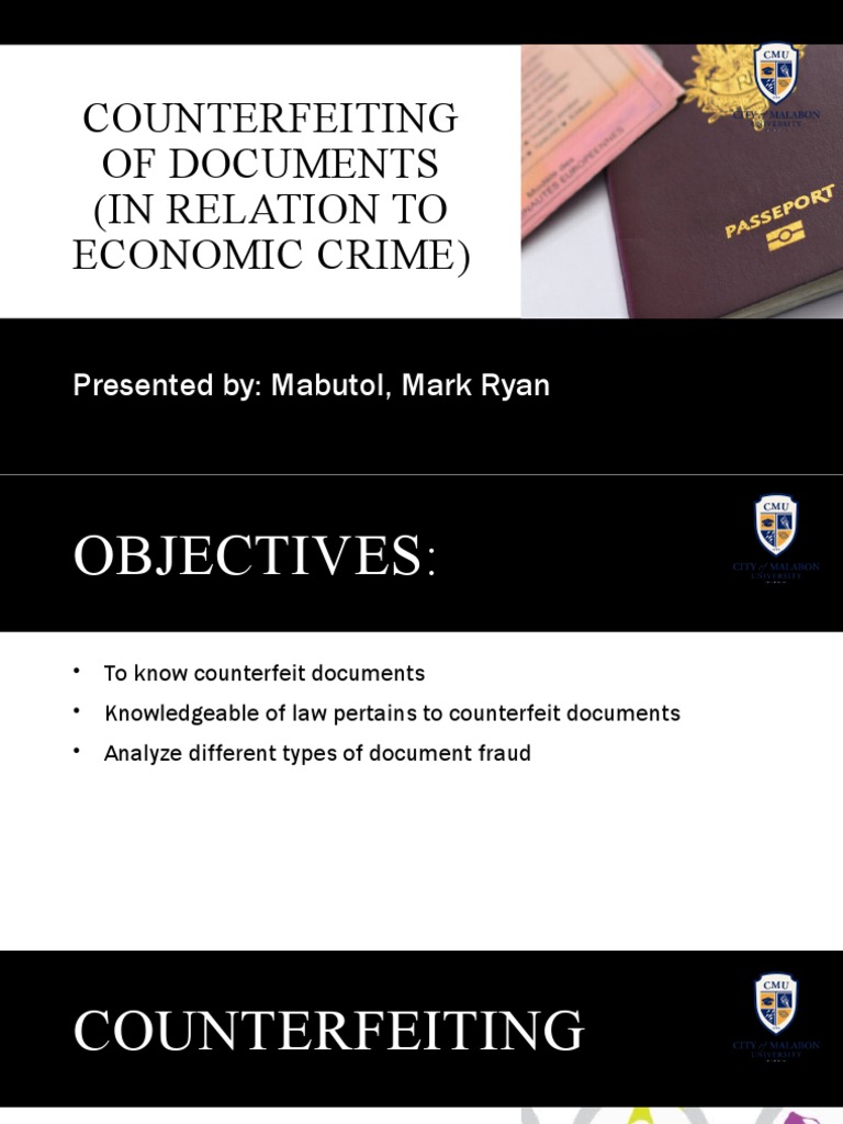 Counterfeiting of Documents | PDF | Forgery | Fraud