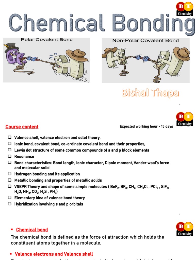 Chemical Bonding Premier Notes | PDF | Chemical Polarity | Chemical Bond