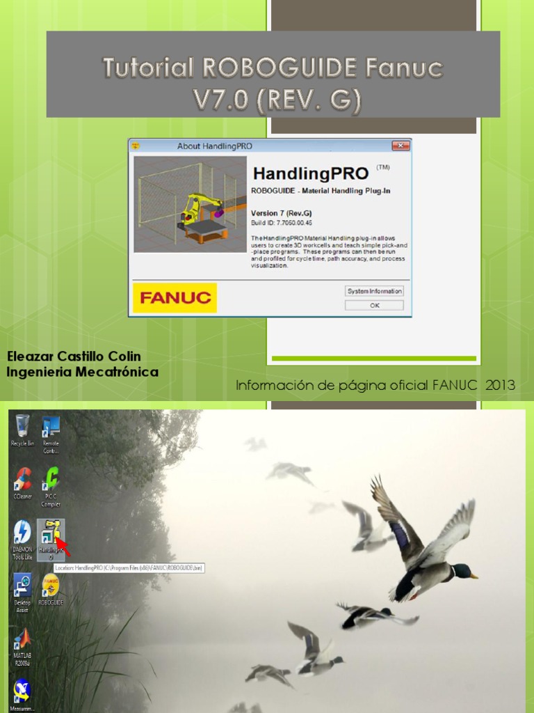 Tutorial Roboguide Fanuc | PDF | Robot | Robótica