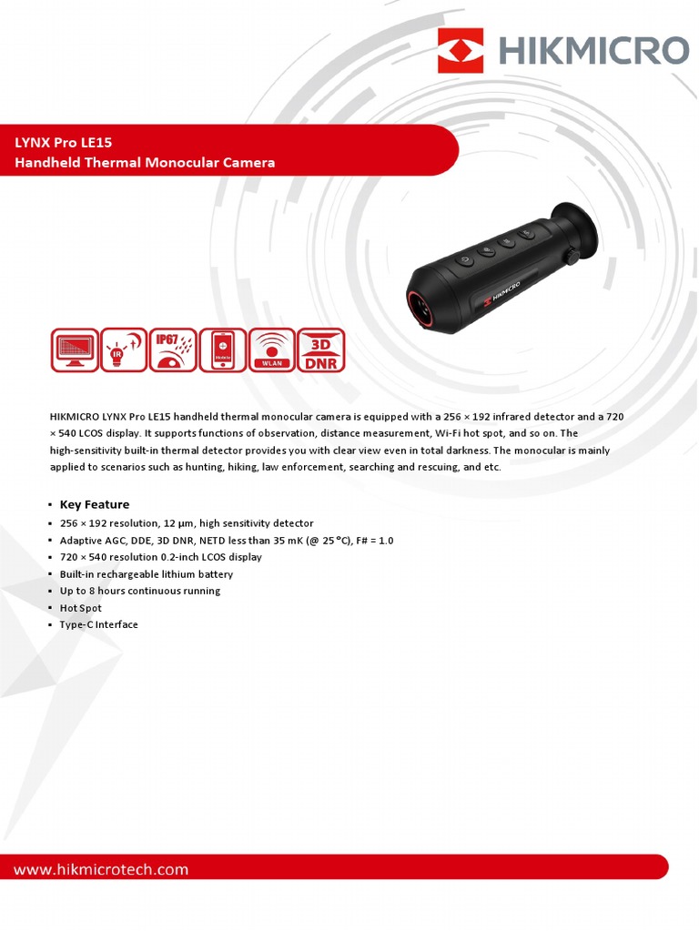 LE15 | PDF | Optical Resolution | Camera