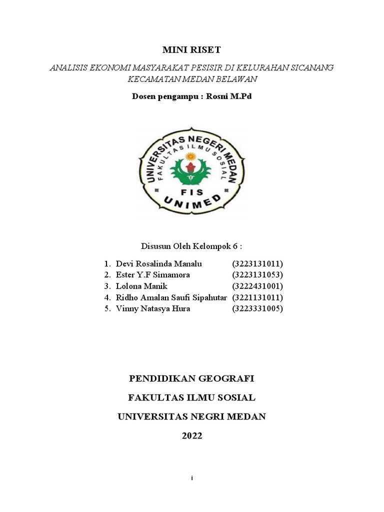 Mini Riset Geografi Manusia Kel 6 | PDF