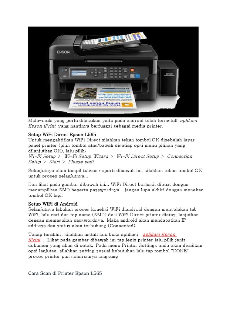 Mesin Printer Dan Scan | PDF