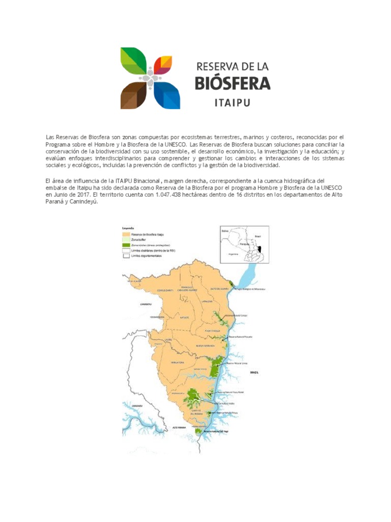 Las Reservas de Biosfera | PDF | Biodiversidad | Sustentabilidad