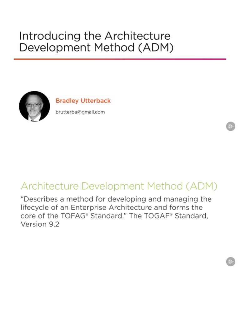 Introducing The Architecture Development Method Adm Slides | PDF