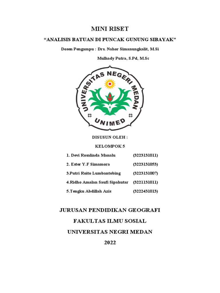 Mini Riset Geologi Umum Kelompok 5 | PDF