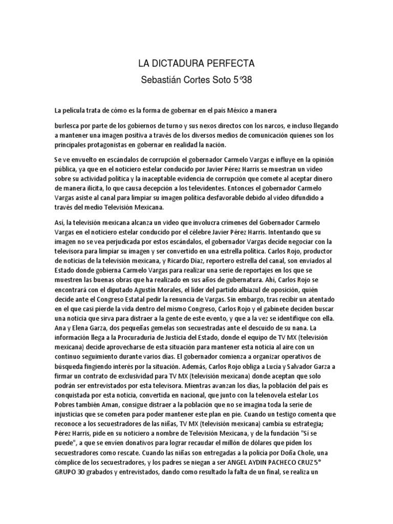 La Dictadura Perfecta | PDF