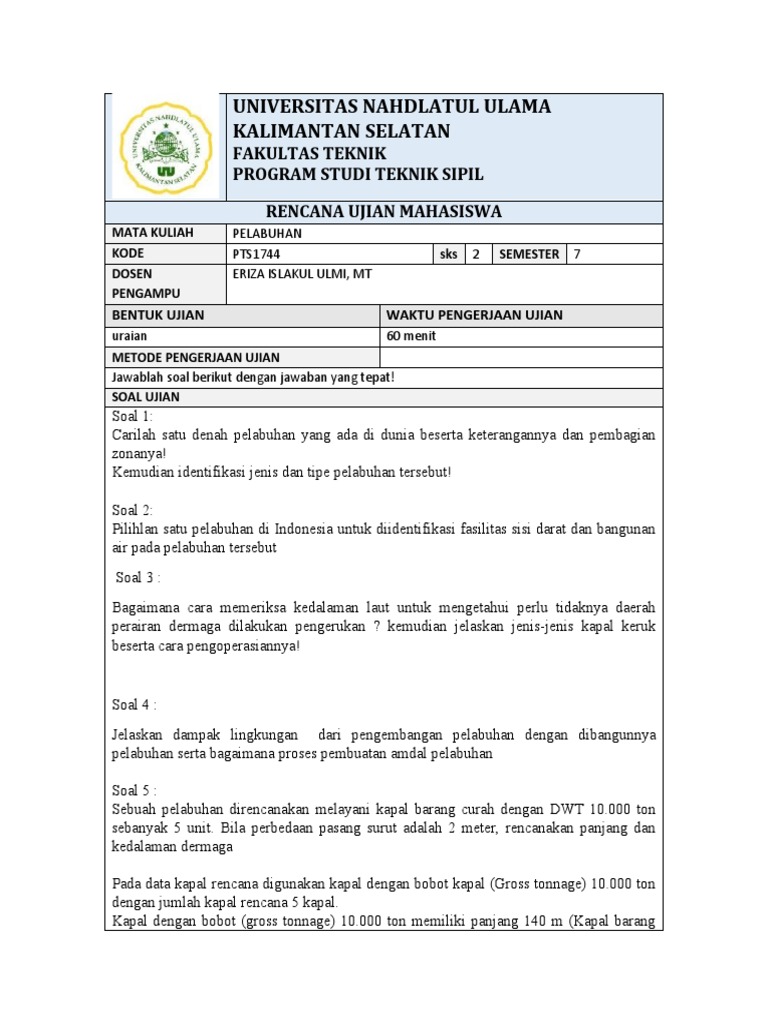 Contoh Soal Uas | PDF