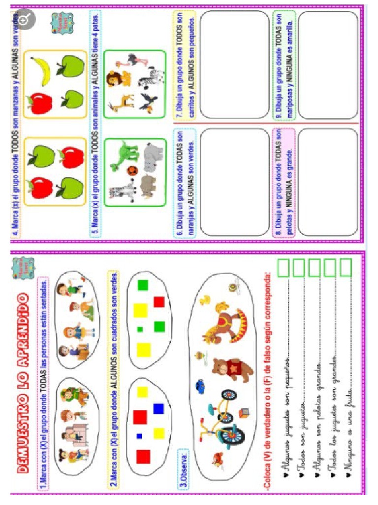 Ficha Algunos Ninguno Todos | PDF