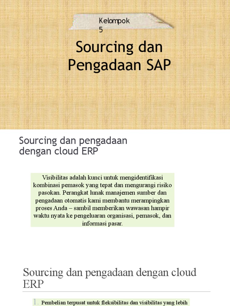 Optimalisasi Pengadaan SAP Cloud | PDF