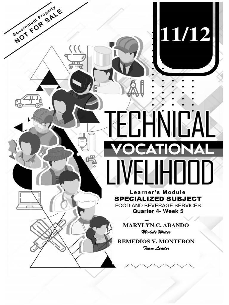 Tvl-Fbs-11-12-Q-4-Week 5 | PDF | Learning | Teachers Tvl-Fbs-11-12-Q-4-Week 5 | PDF | Learning | Teachers