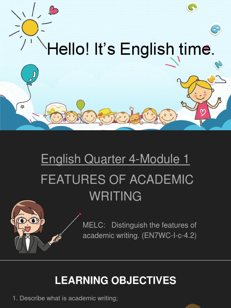 Features of Academic Writing Module | PDF | Foreign Language Studies