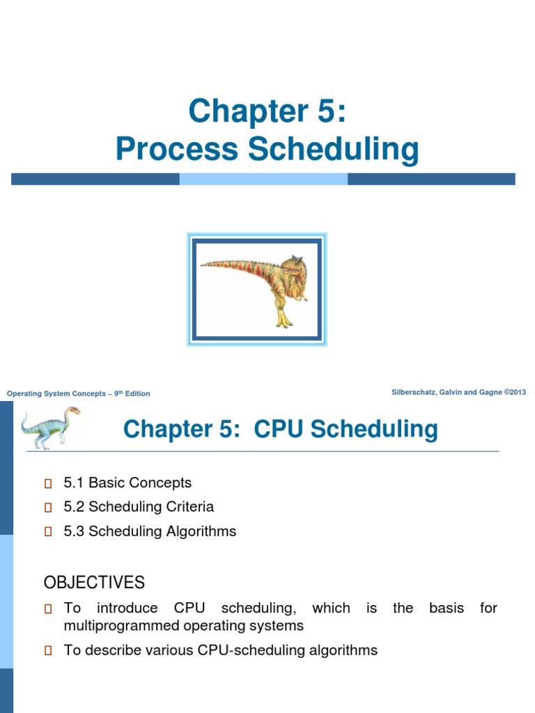 Ch 5 Process Scheduling Std Pdf Scheduling Computing Process Computing 