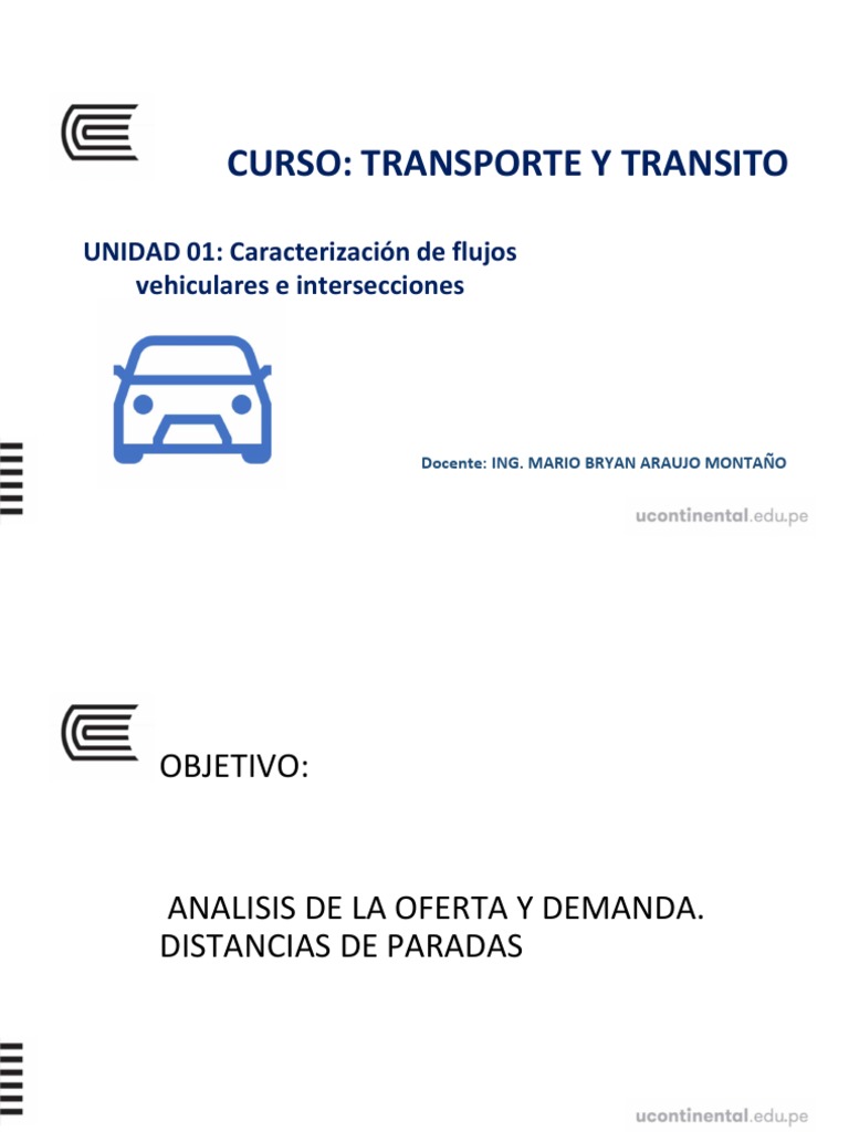 Análisis de Flujos Vehiculares y Tránsito | PDF | Transporte | Calle