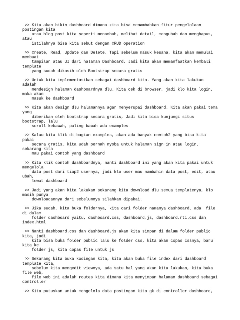 Tutorial Laravel 8 pt.16 Dashboard UI | PDF | Seni | Komputer