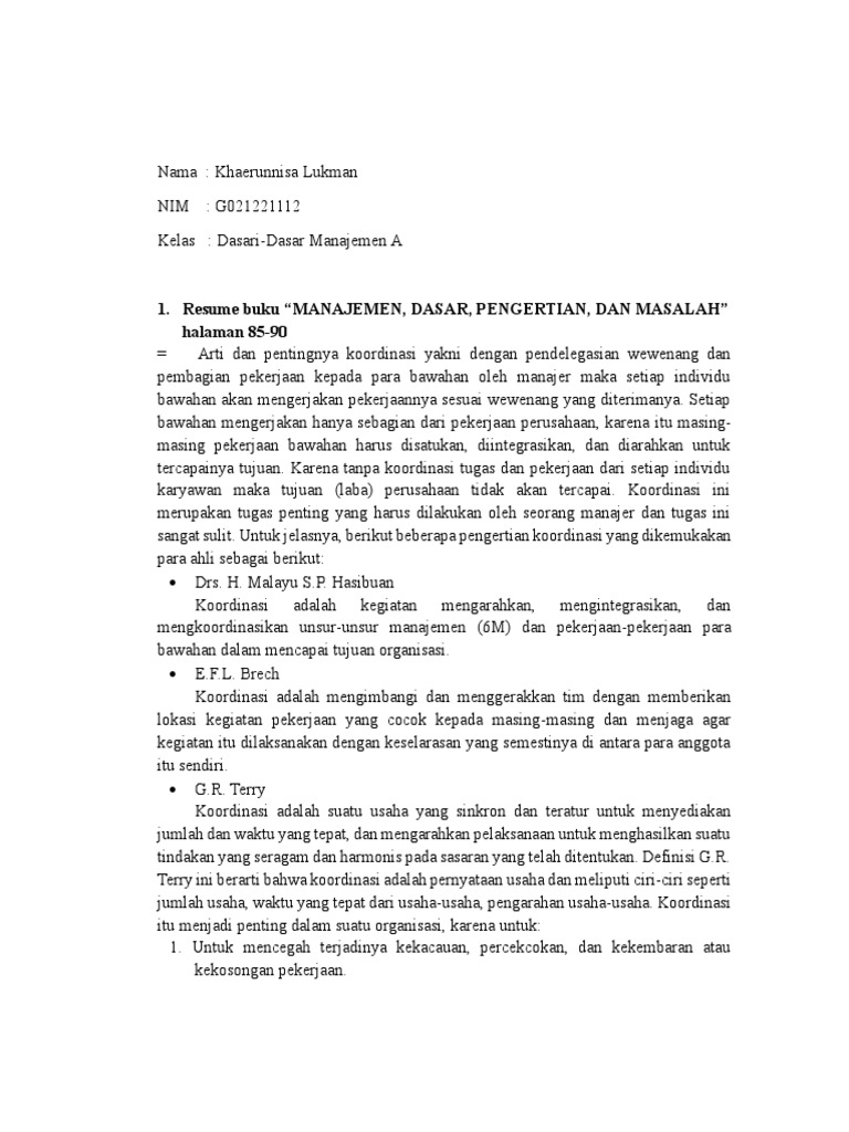 DDM Koordinasi | PDF