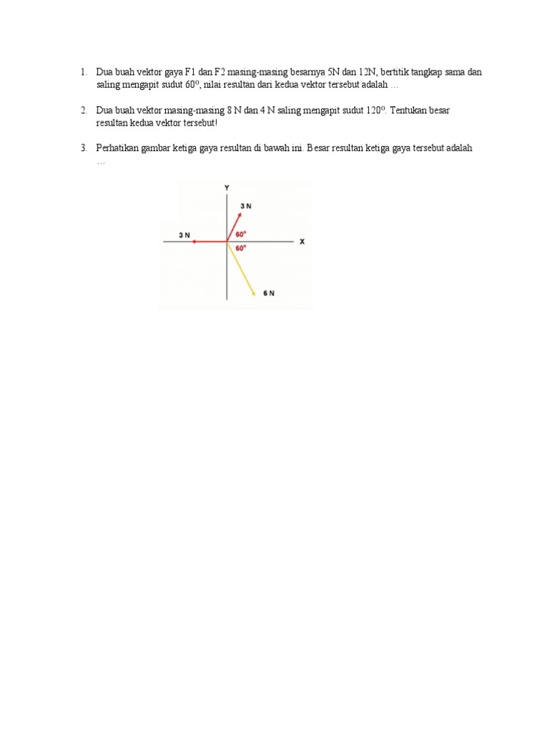 Soal Vektor Kelas 11 | PDF
