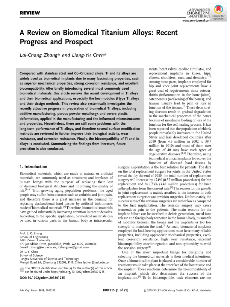 Adem 201801215 | PDF | Titanium | Implant (Medicine)