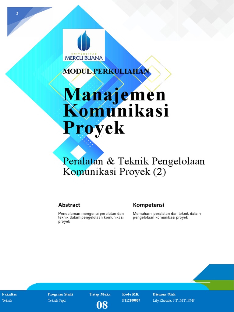 Teknik Komunikasi Proyek Efektif | PDF | Bisnis | Komputer