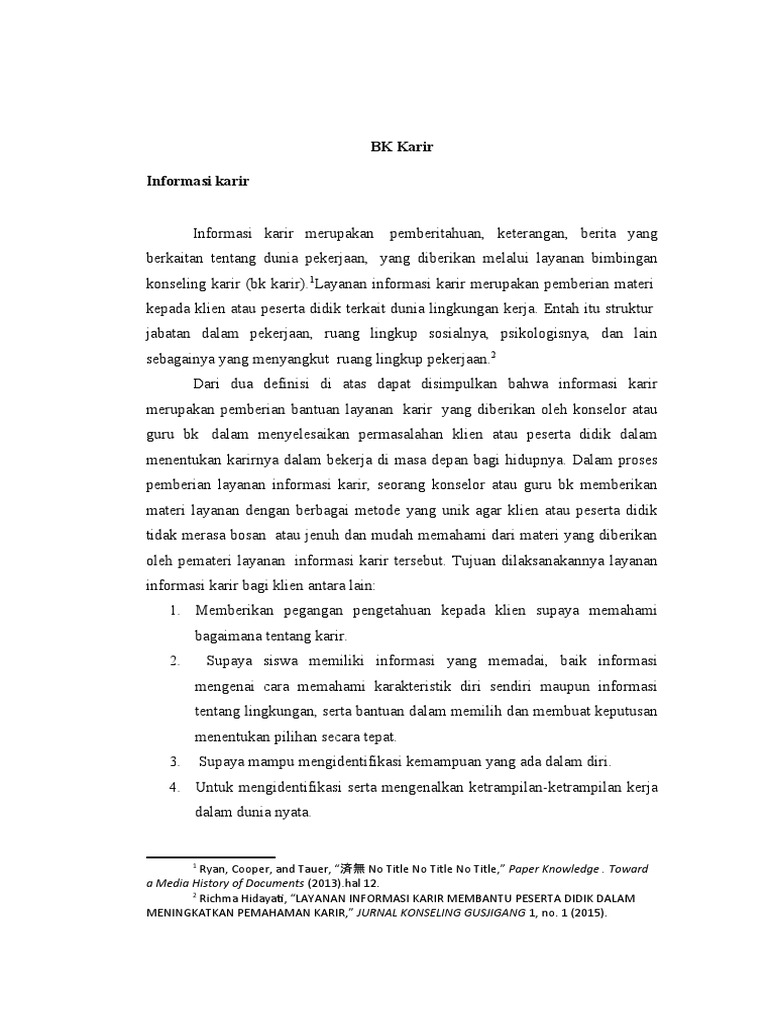 BK Karir | PDF