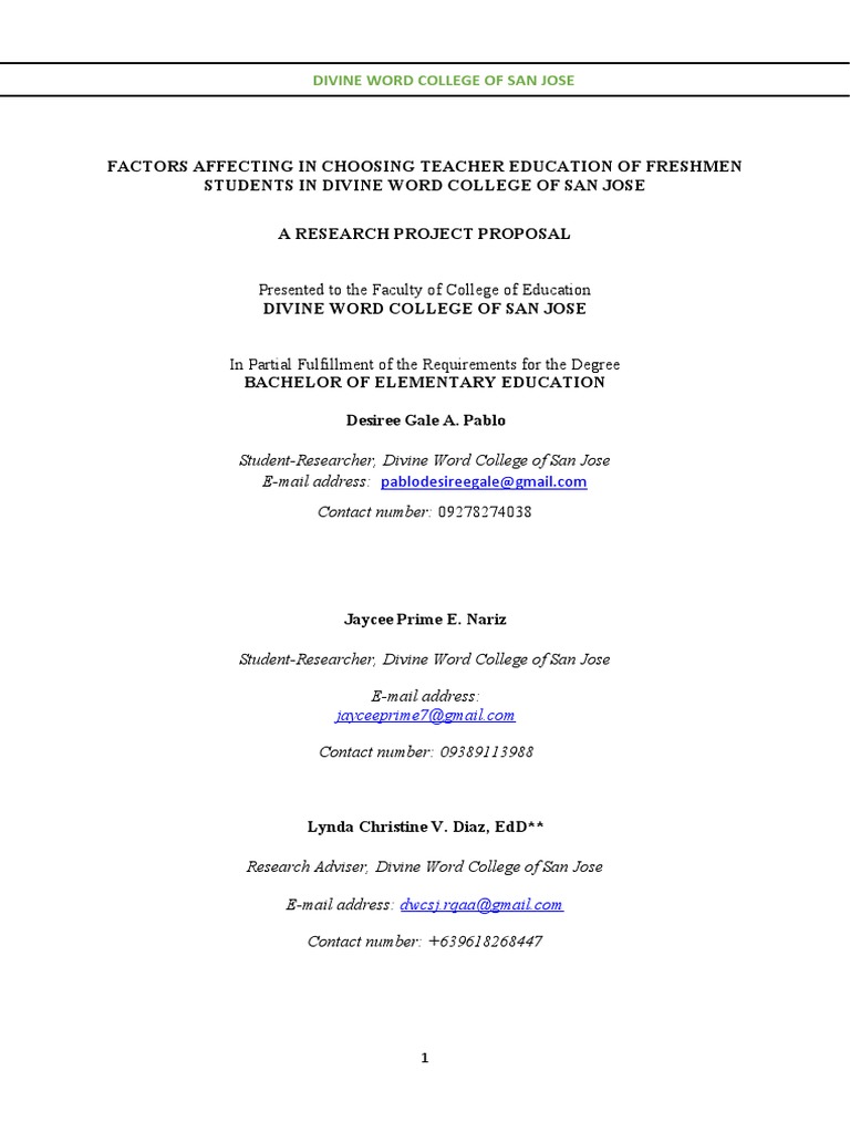RESEARCH With Questionnaire 2 | PDF | Teachers | Teacher Education