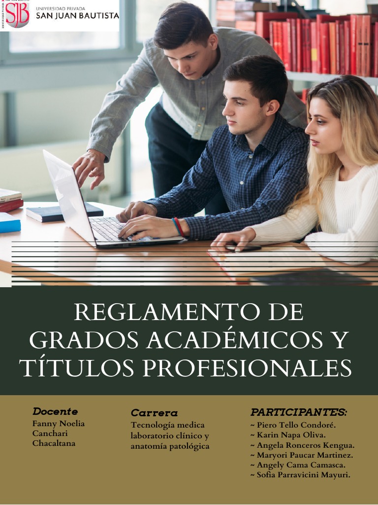 REGLAMENTO DE GRADOS ACADÉMICOS Y TÍTULOS PROFESIONALES - Ensayo 41 | PDF | Titulo academico ...